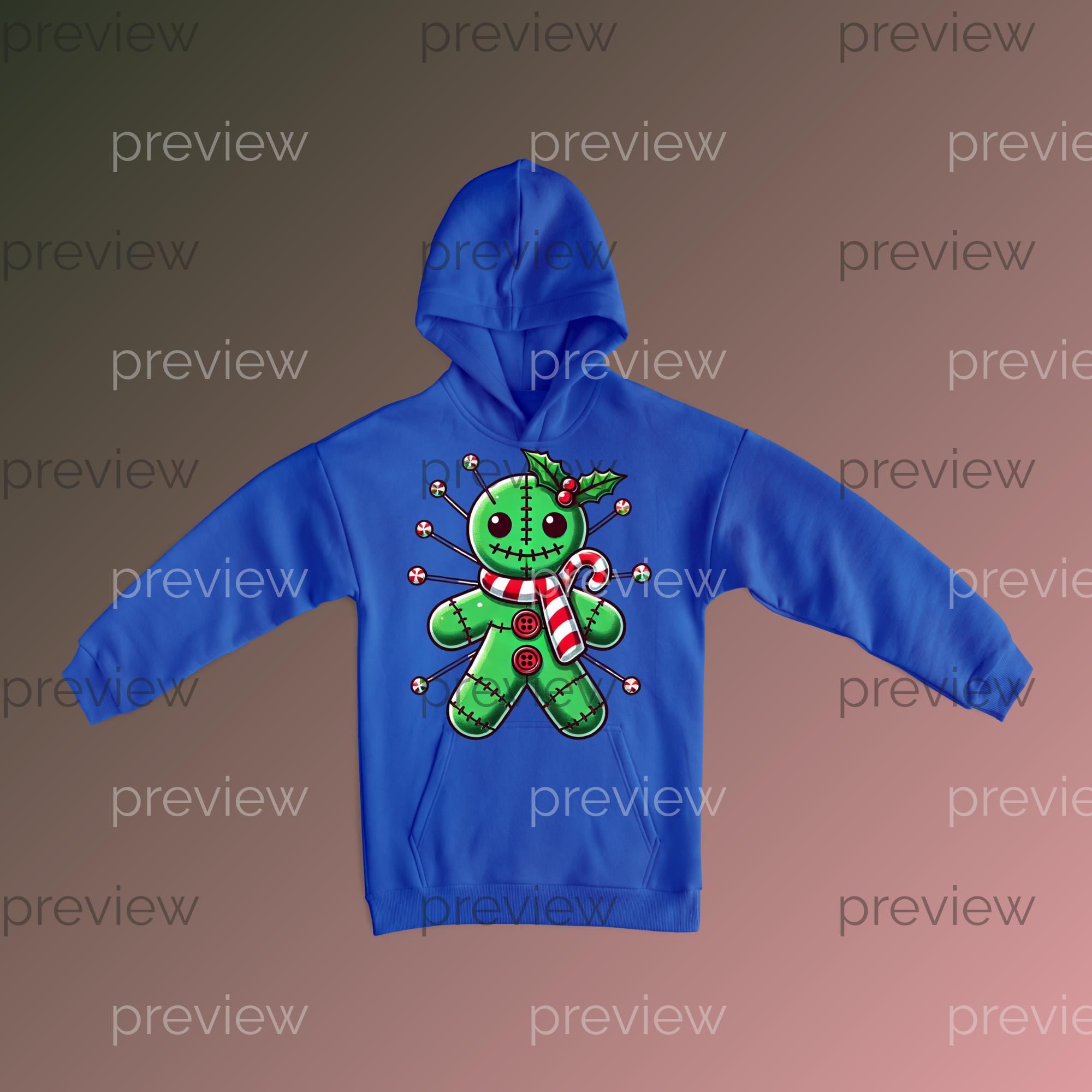 Whimsical Gingerbread Voodoo Doll Man Clipart for Holiday Cheer - Print ...