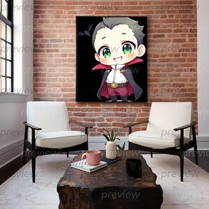 Chibi Vampire Clipart Instant Download Sublimation Design Cute ...