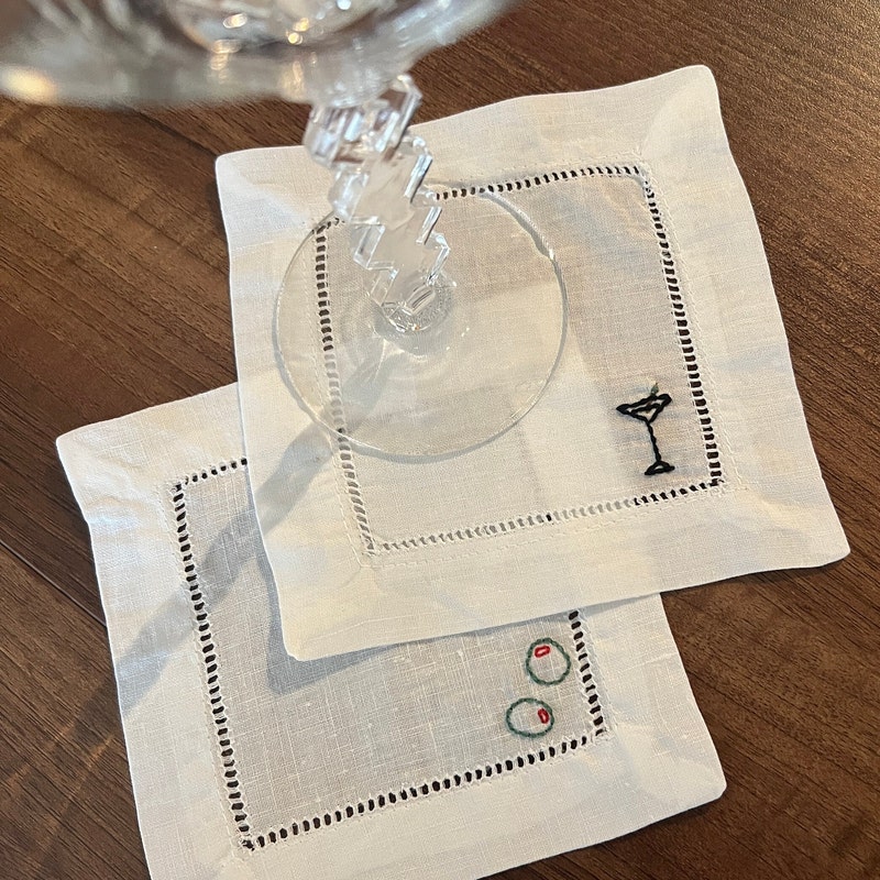 Hand Embroidered Linen - Etsy