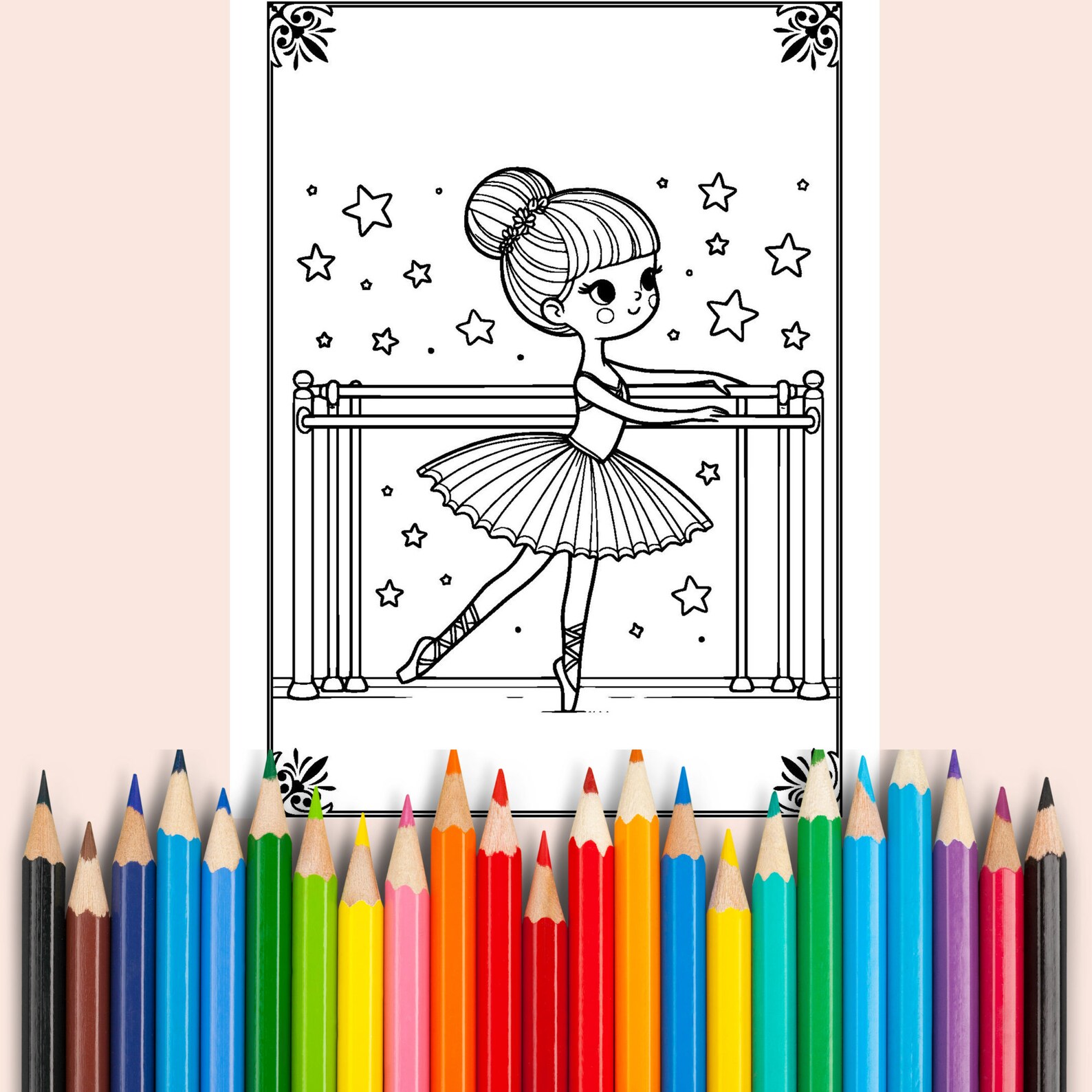 Instant Download ballerina Coloring Printable Pdf coloring Book Pages ...