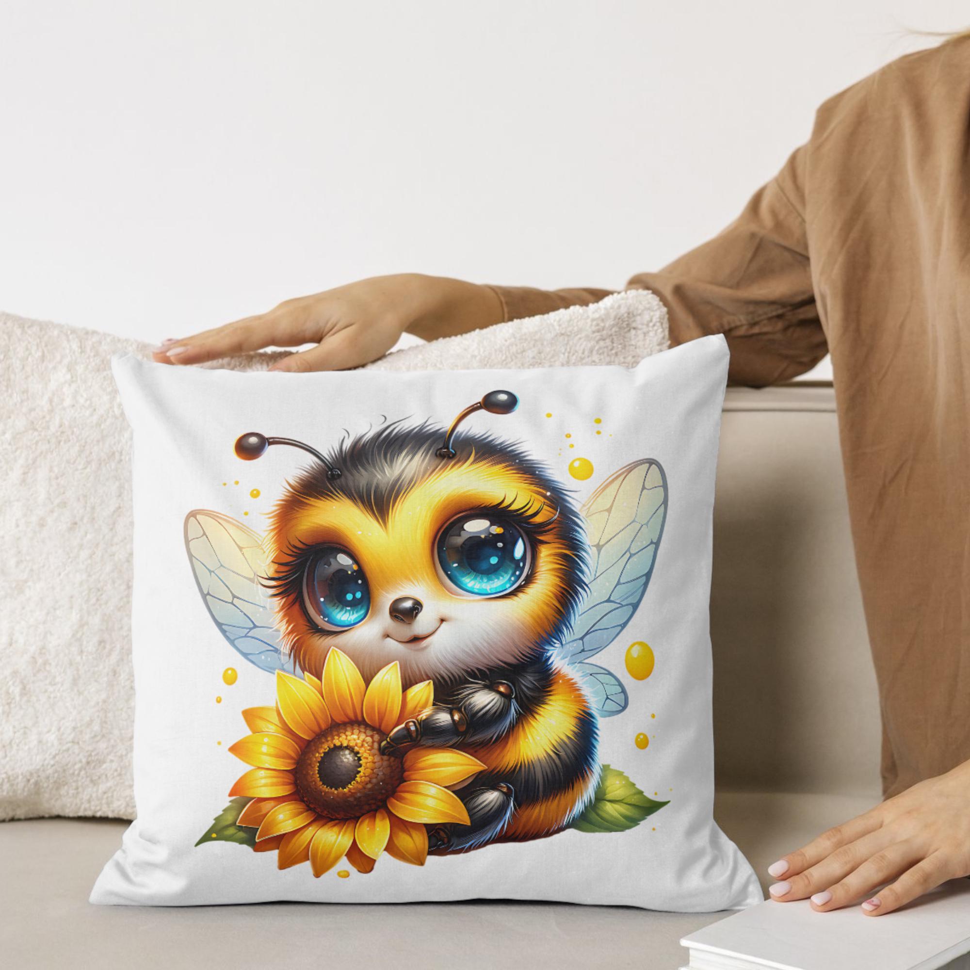 Cute Bumble Bees Clipart Bundle, Watercolor Honey Bee PNG (digital ...