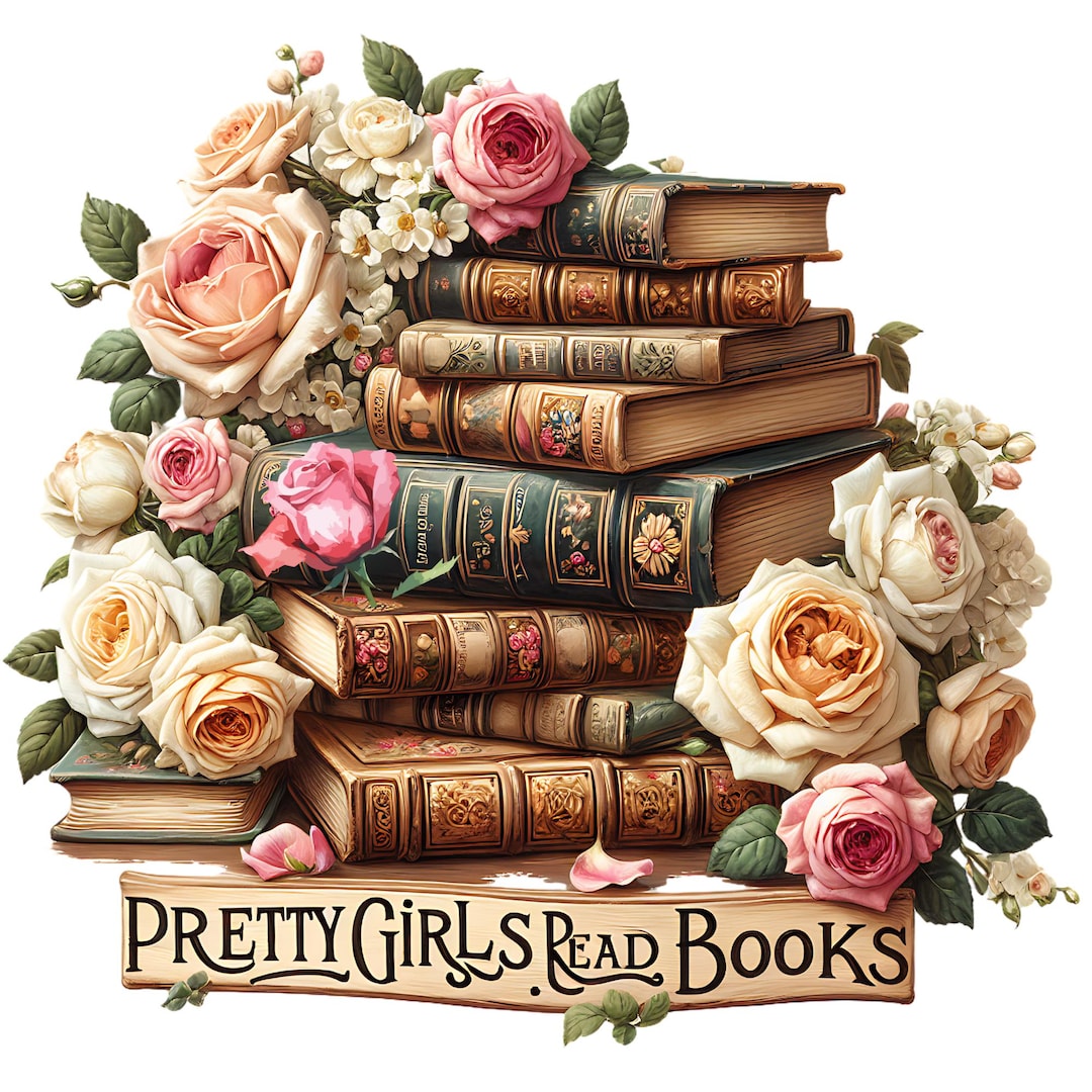 Pretty Girls Read Books PNG, Book Lover Art (digital Download) - Etsy