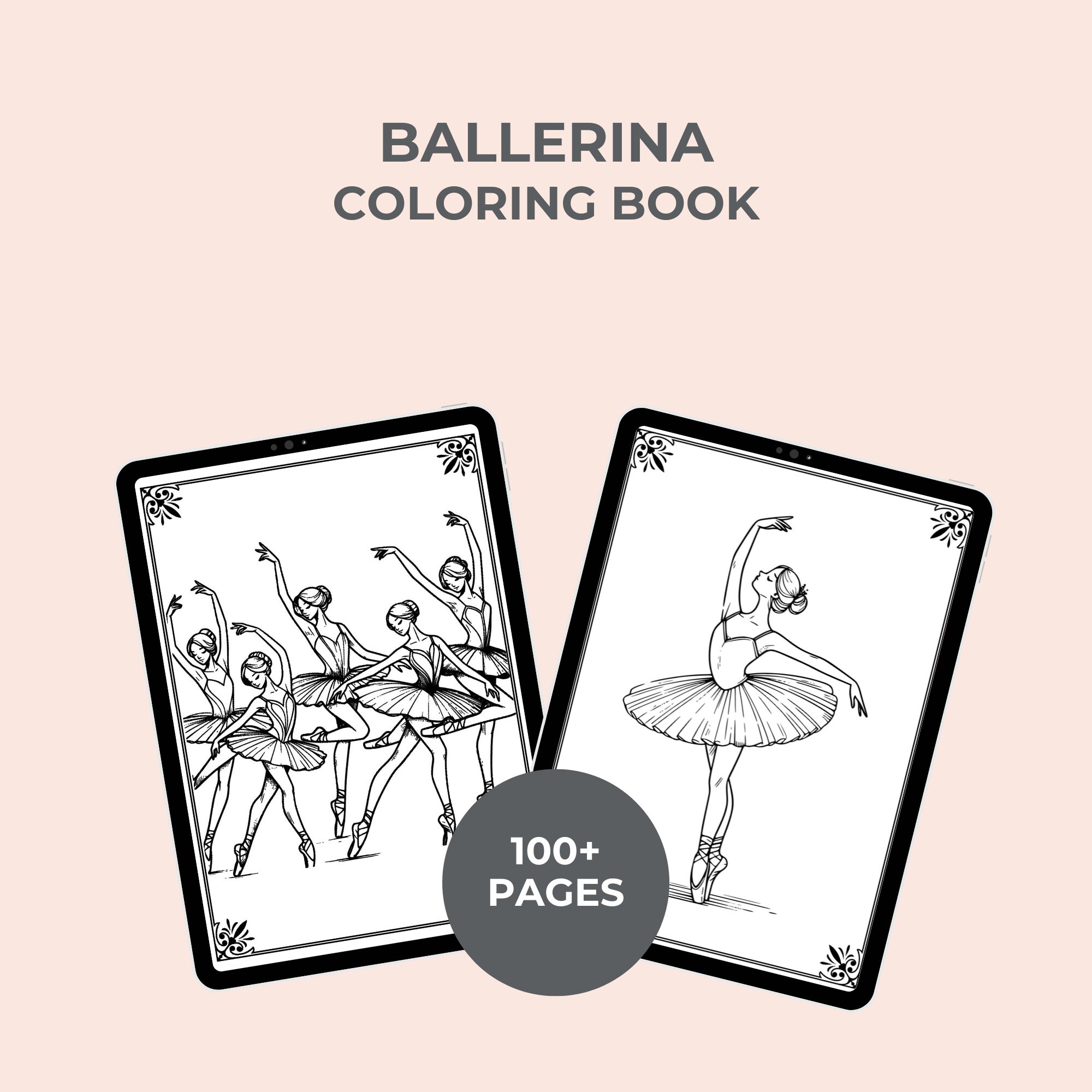 Instant Download ballerina Coloring Printable Pdf coloring Book Pages ...