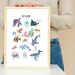 Ocean Animals Print | Printable Sea Creatures Poster for Kids Room ...