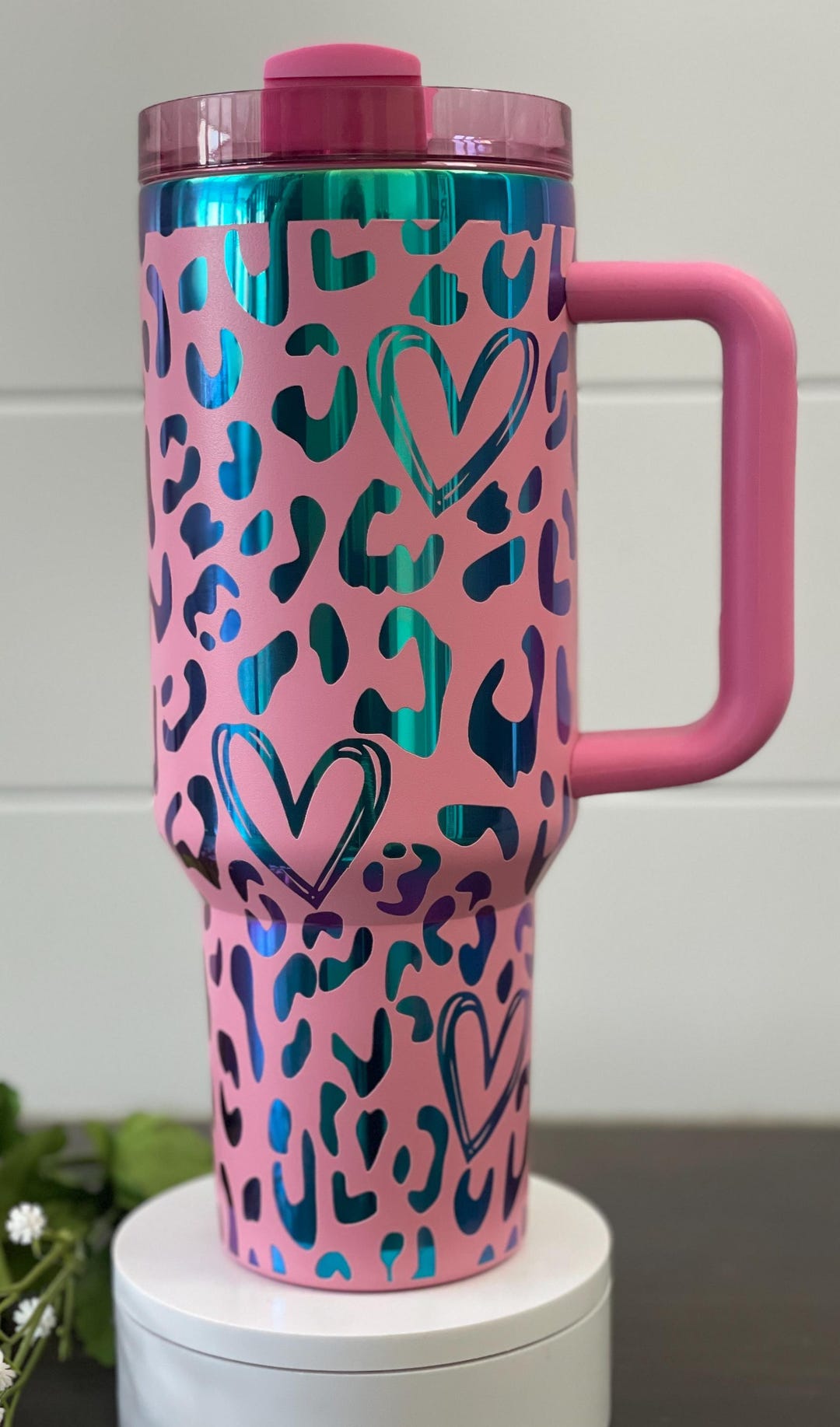 40 Oz Cheetah Tumbler/mug - Etsy