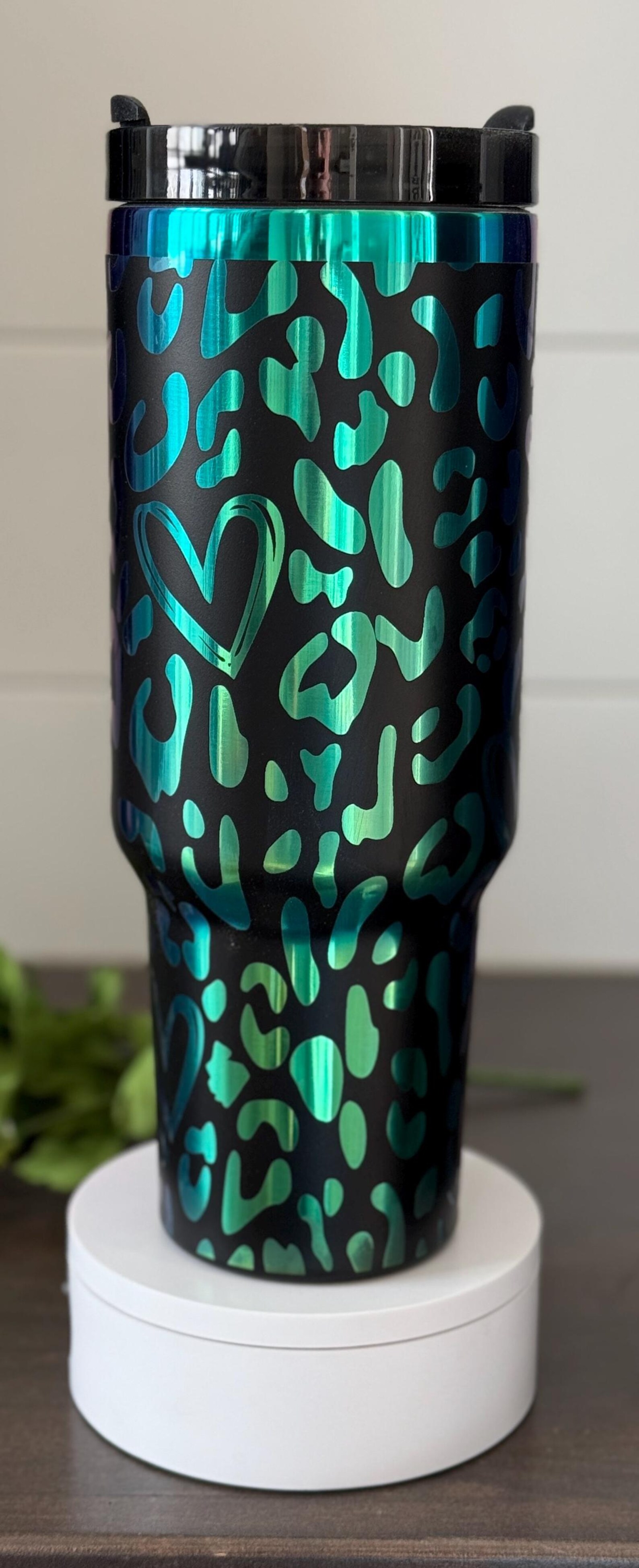 40 Oz Cheetah Tumbler/mug - Etsy