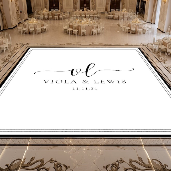 Floor Wrap Monogram Decal - Etsy