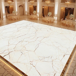 Marble Dance Floor Wrap | Retirement Party Decor | Wedding Anniversary ...