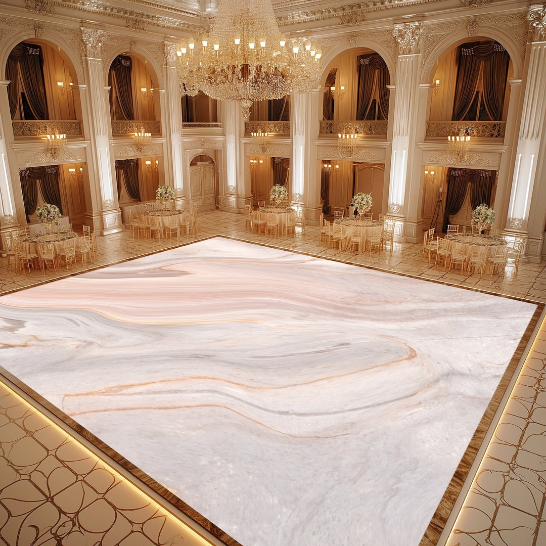 Marble Dance Floor Wrap | Retirement Party Decor | Wedding Anniversary ...