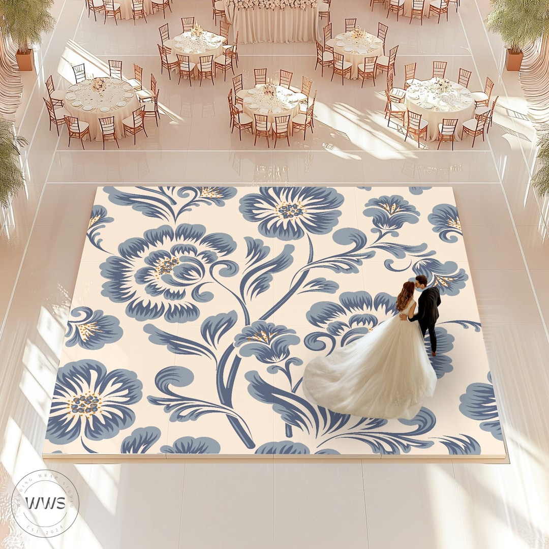 Floral Floor Sticker | Birthday Party Dance Floor | Event Dance Floor ...