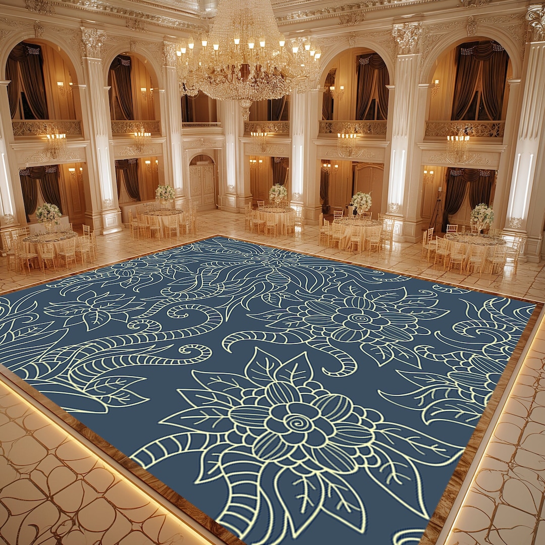 Floral Floor Sticker | Birthday Party Dance Floor | Event Dance Floor ...