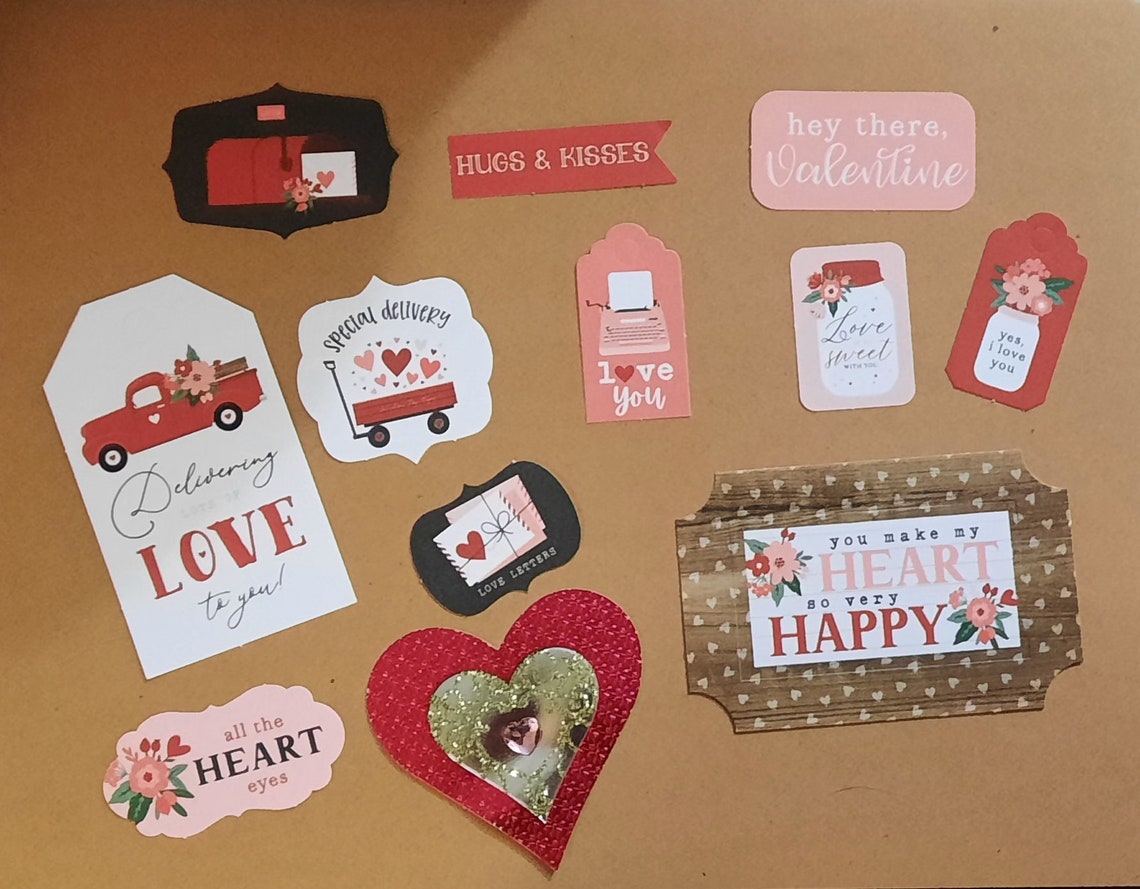 Valentine Frames, Tags and Embellishments - Etsy