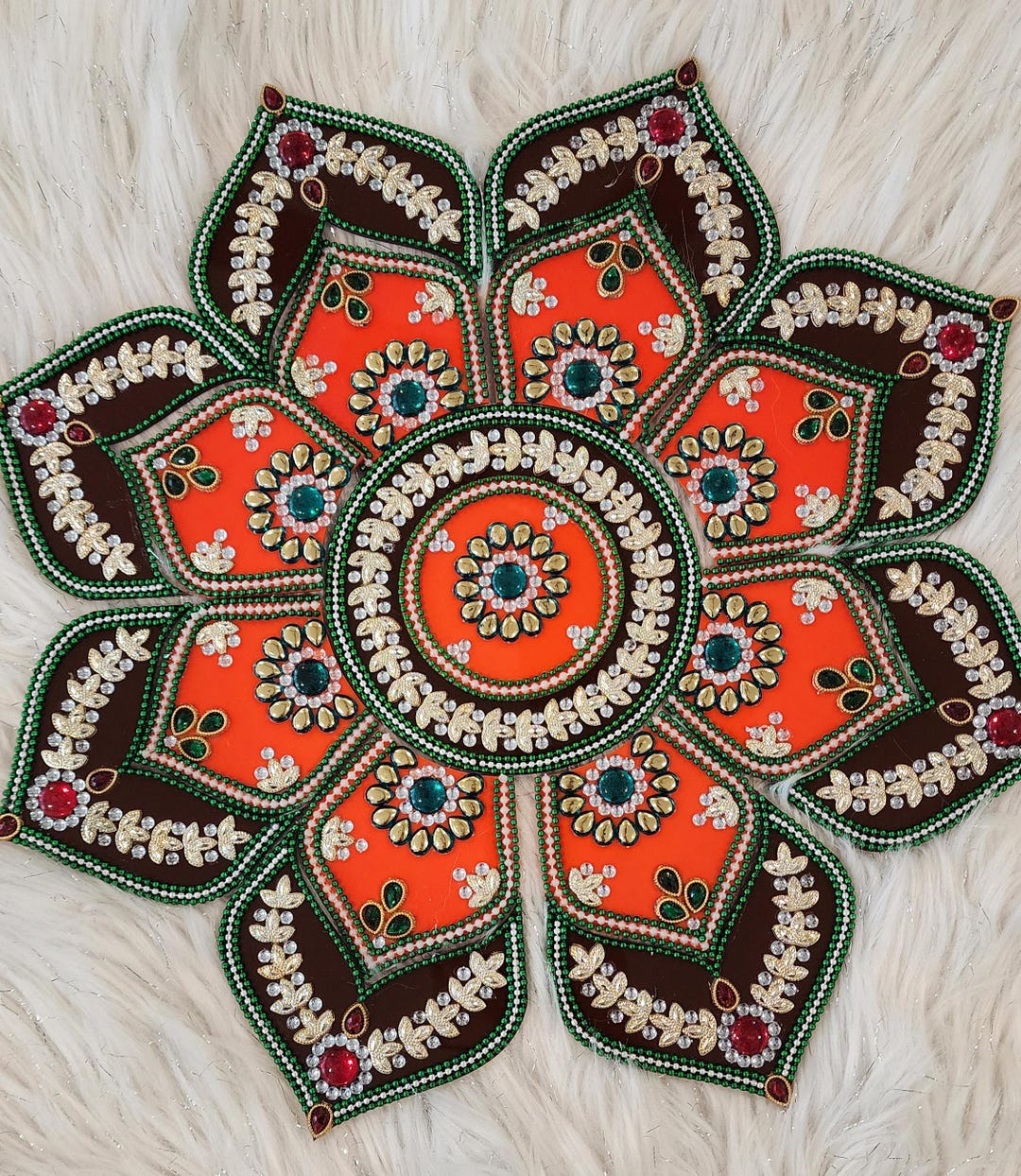 Acrylic Rangoli 15inch 15inch Diwali Decor Return Gifts Home Decor ...