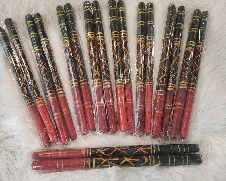 Handmade Dandiya Sticks: Traditional Indian Navratri Dance Wooden Pair ...