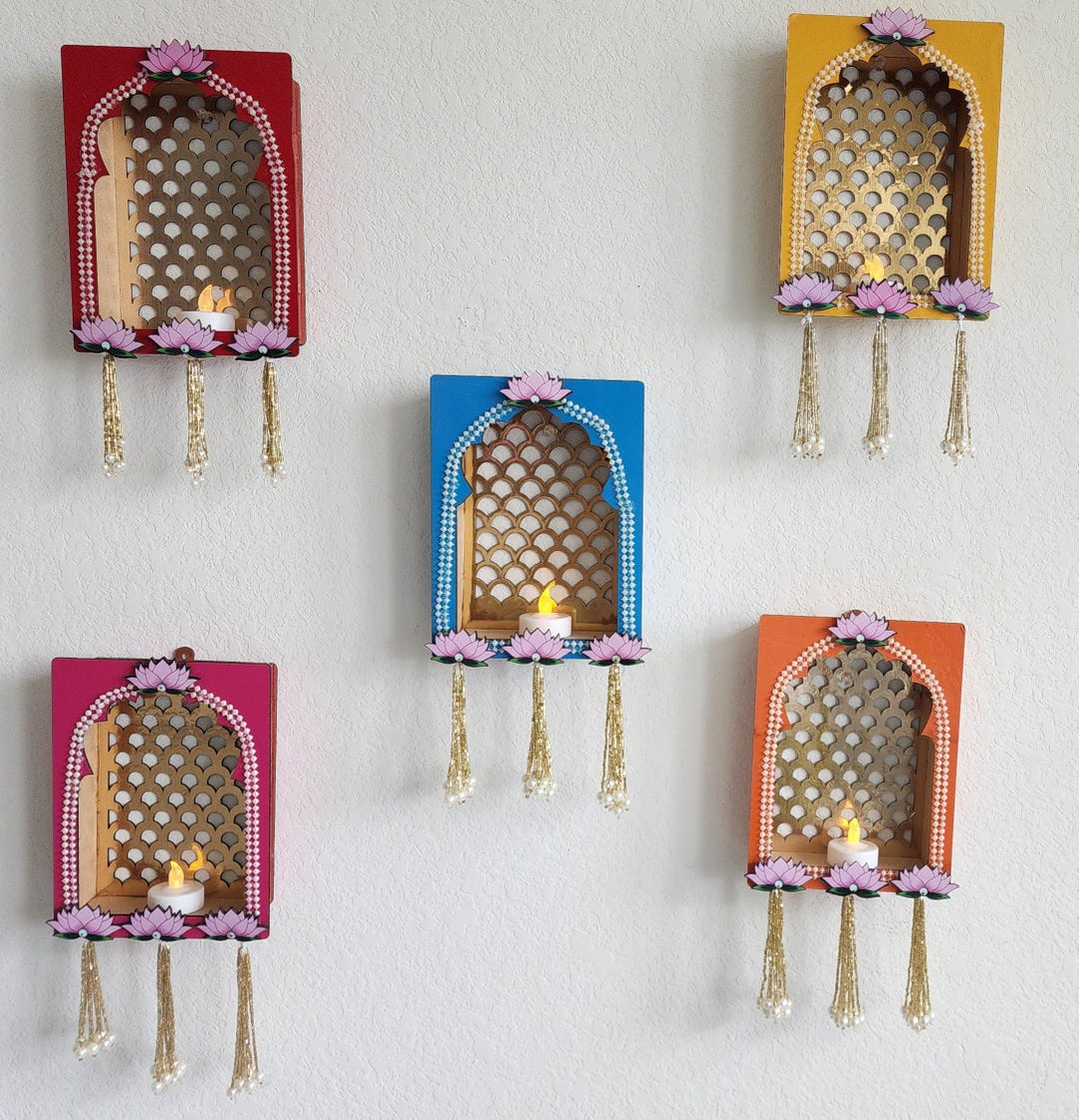 Handcrafted MDF Jharokha Hanging: Diwali Wedding Decor (8 X 5.5 Inch ...