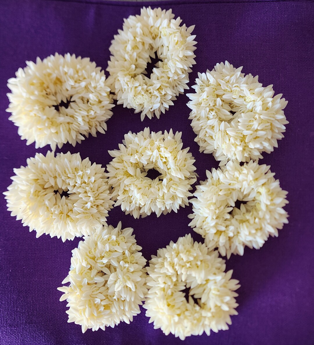 White Jasmine Flower Gajra Fragrant Indian Wedding Hair Accessory for ...