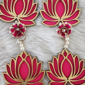 Lotus Hanging Pair: Diwali Decoration, Indian Wedding Decor - Etsy