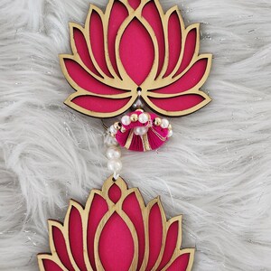 Lotus Hanging Pair: Diwali Decoration, Indian Wedding Decor - Etsy