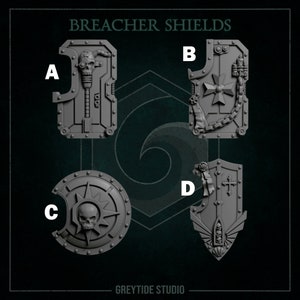 Space Warrior Breacher Shields Eternal Pilgrims Grey Tide Studio Sci-fi ...