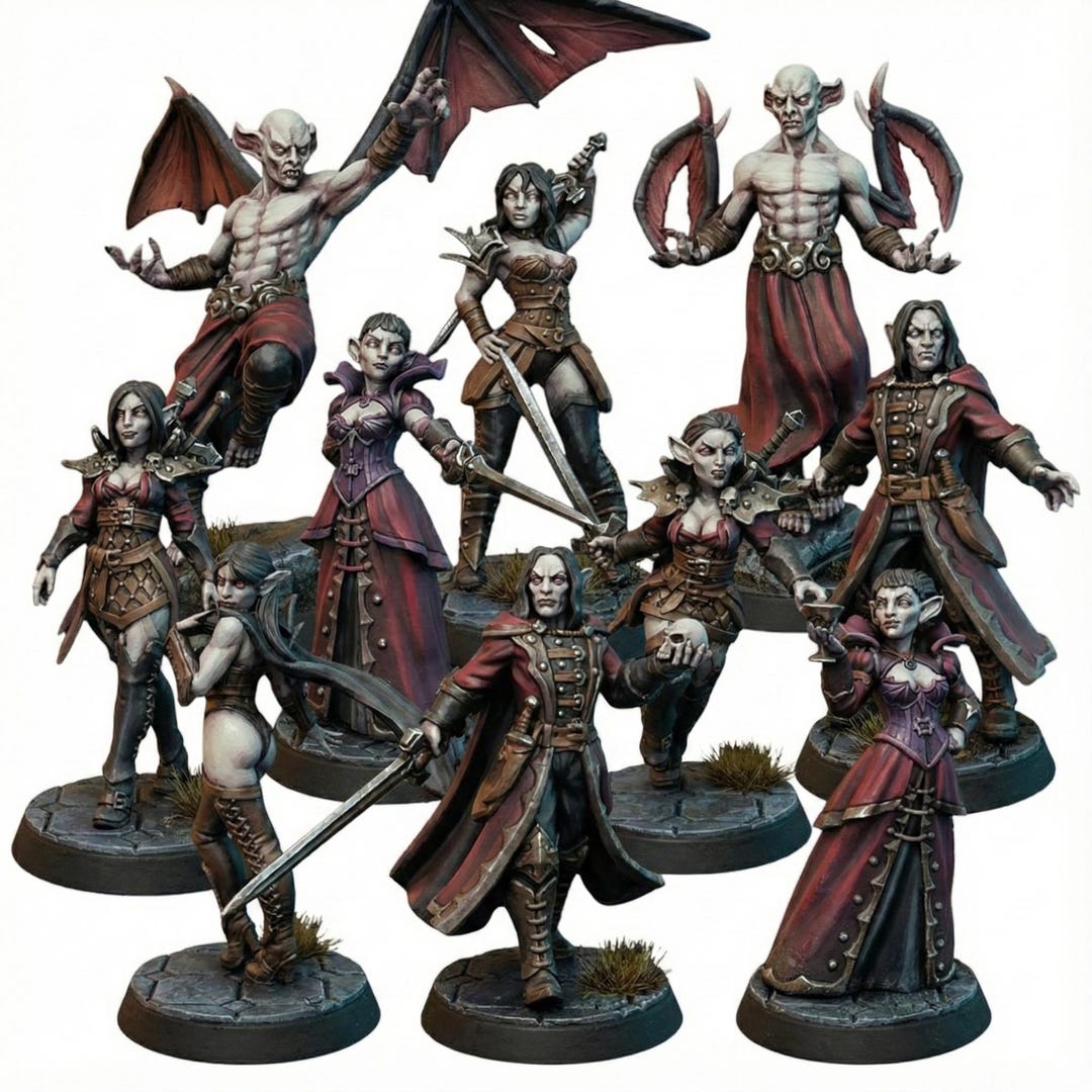Vampire Court Miniatures | Resin 3D Printed Dnd TTRPG Fantasy ...