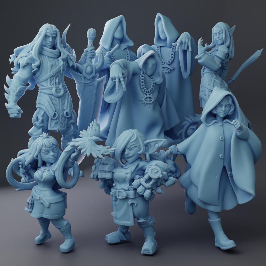 Shadow Money Gang Miniatures | Twin Goddess Miniatures - Etsy