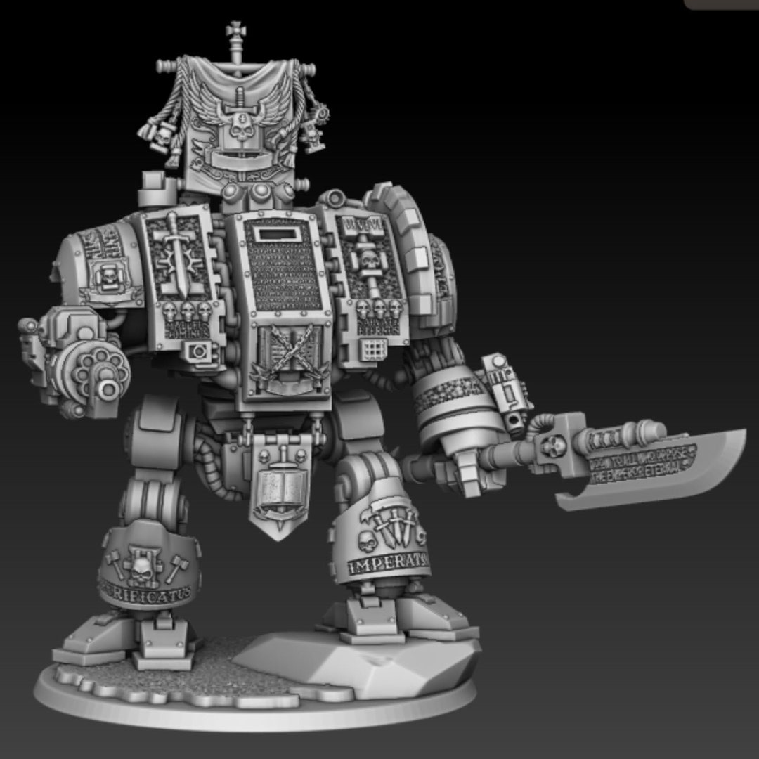 Walking Robot Box of Death weapons Only Silver Wardens Sci-fi Miniature ...
