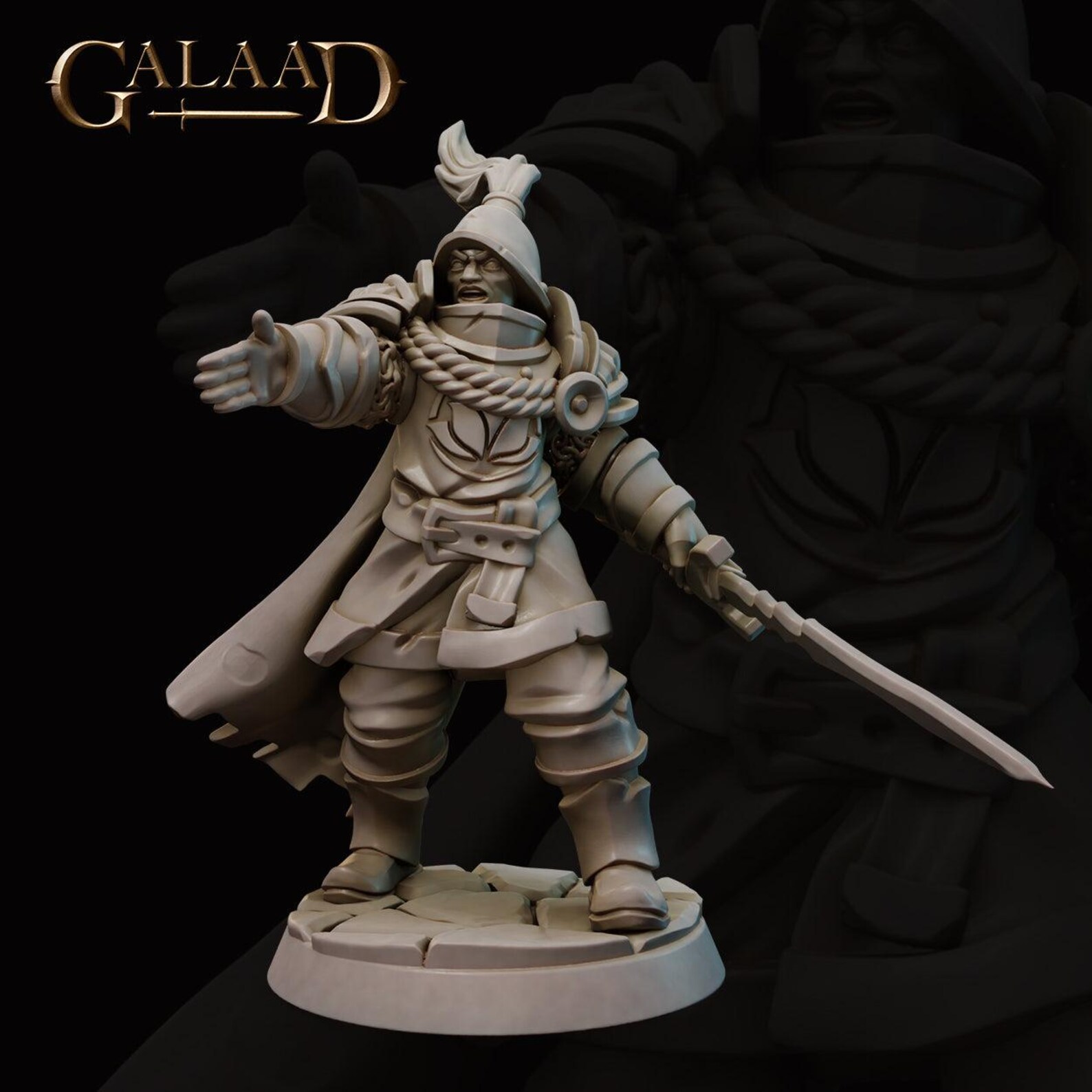 Miniaturas de Escort the Queen / Resina impresa en 3D DnD TTRPG ...