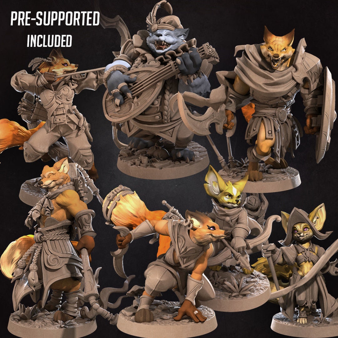 Foxfolk Miniatures Fantasy Miniature Bite the Bullet - Etsy