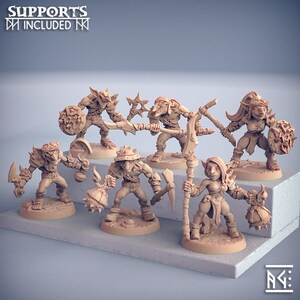 Goblin Troop Miniatures | Sparksoot Goblins | Fantasy D&D Miniature ...