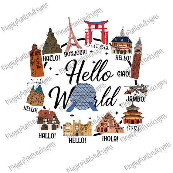 Epcot Countries Silhouette EPCOT Countries World Showcase Complete