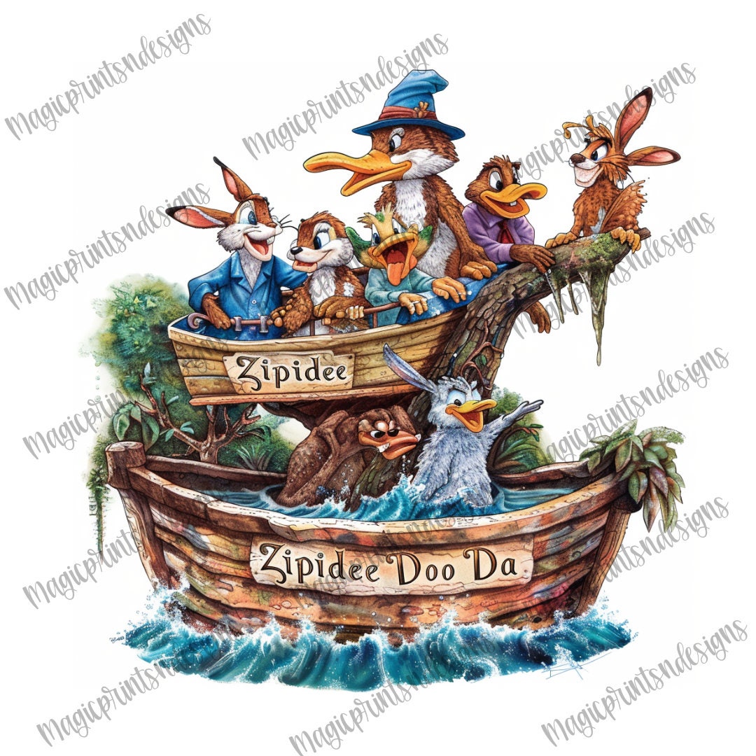 Zipidee Doo Da, WDW, Splash Mountain, Splash Mountain SVG PNG, Br’er ...