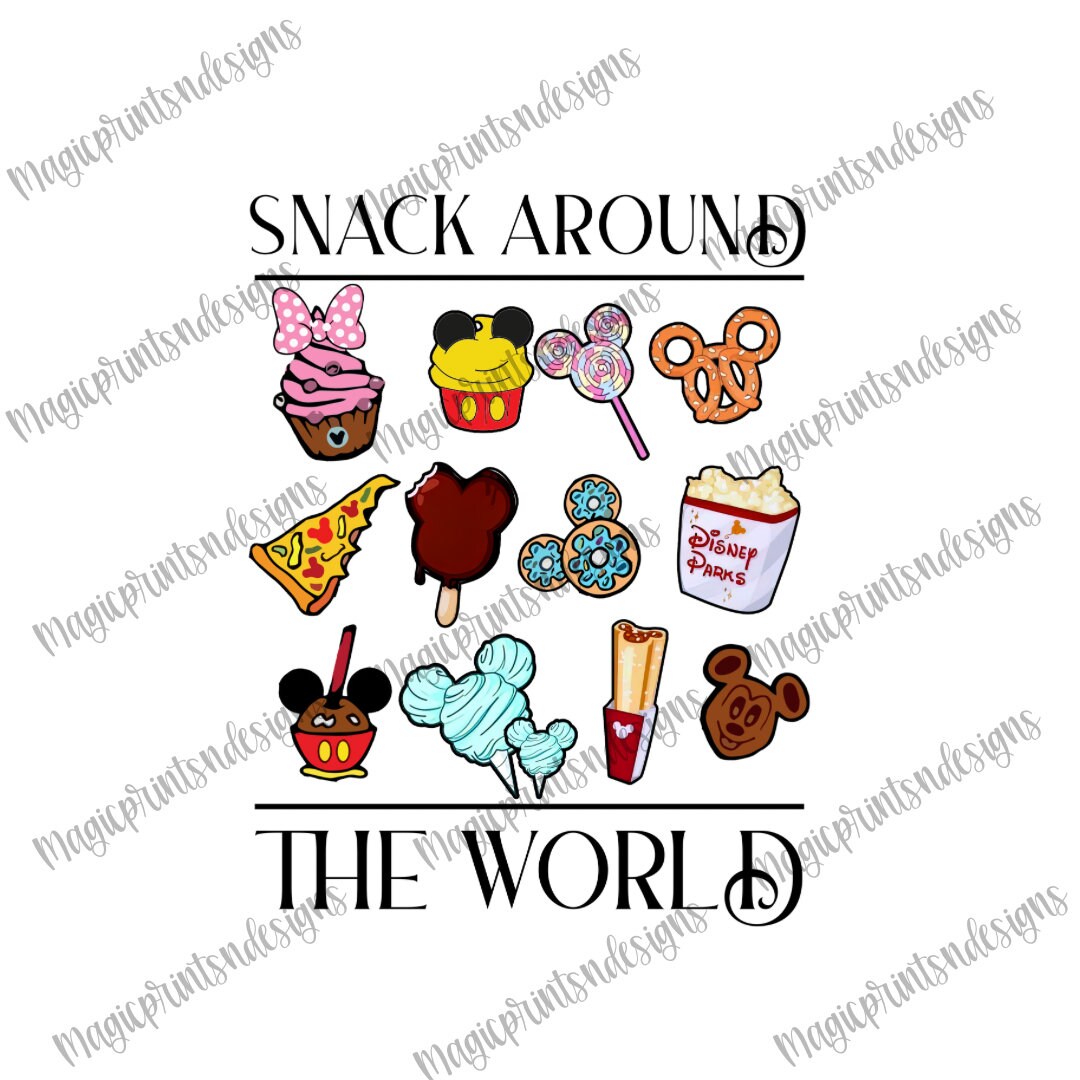 Snack Around the World - EPCOT WDW Parks PNG - Instant File Download - Etsy
