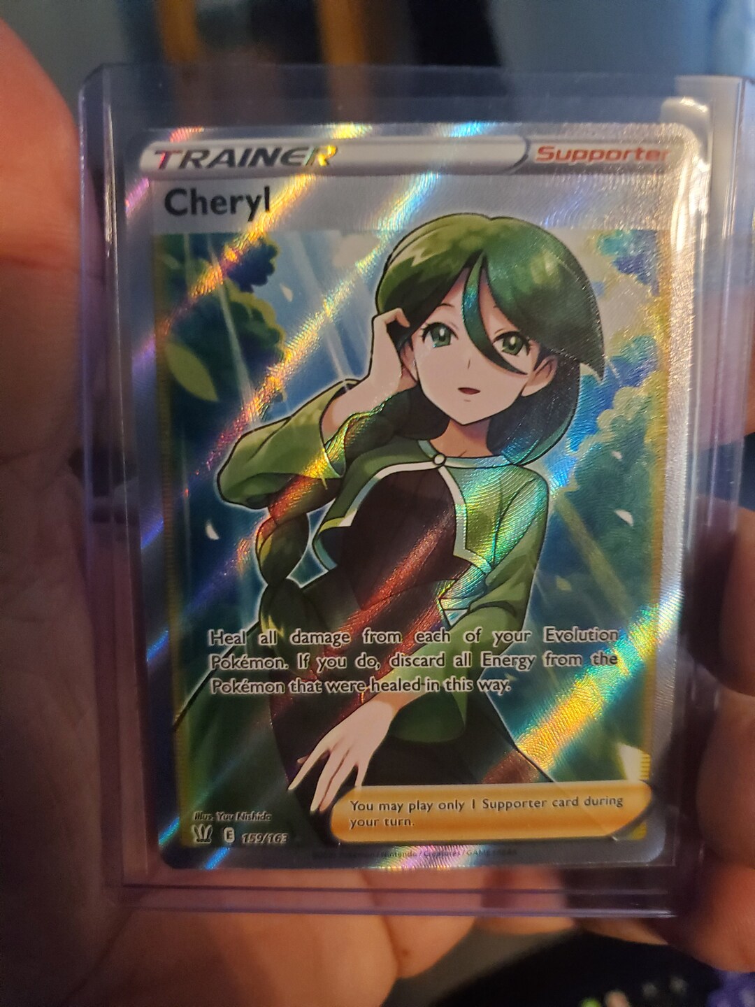 Pokemon Battle Styles Cheryl Full Art Trainer 159 - Etsy