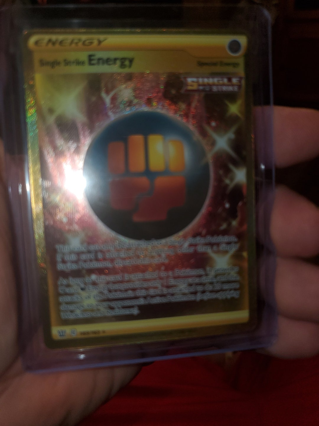 Pokemon Battle Styles Single Strike Energy Full Art Gold Card 183 - Etsy