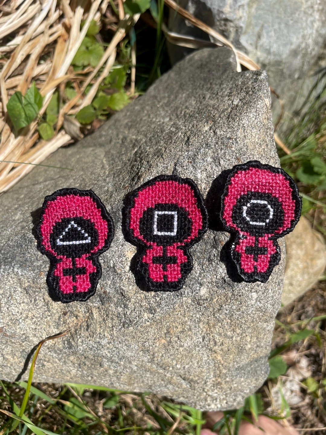 Squid Game Soldier Cross Stitch Patch - Etsy