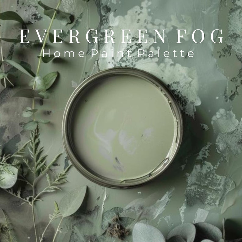 Evergreen Fog Sherwin-williams Color Palette Guide digital Download - Etsy