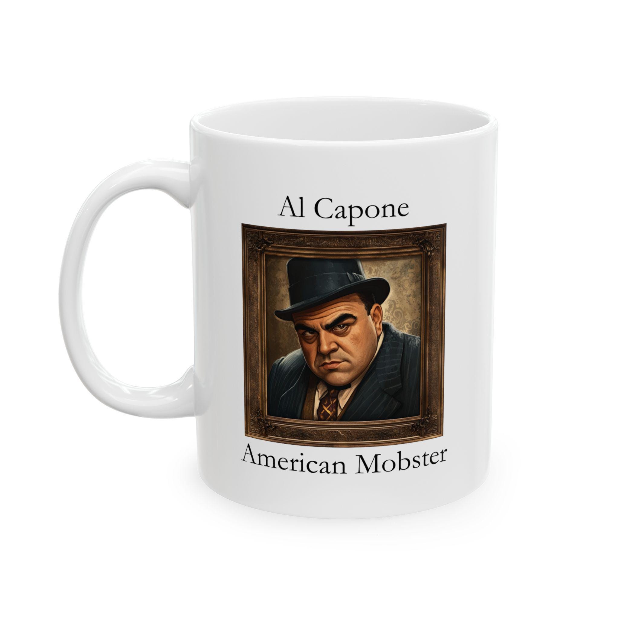 Al Capone Portrait Mug: Vintage American Mobster Coffee Cup - Etsy