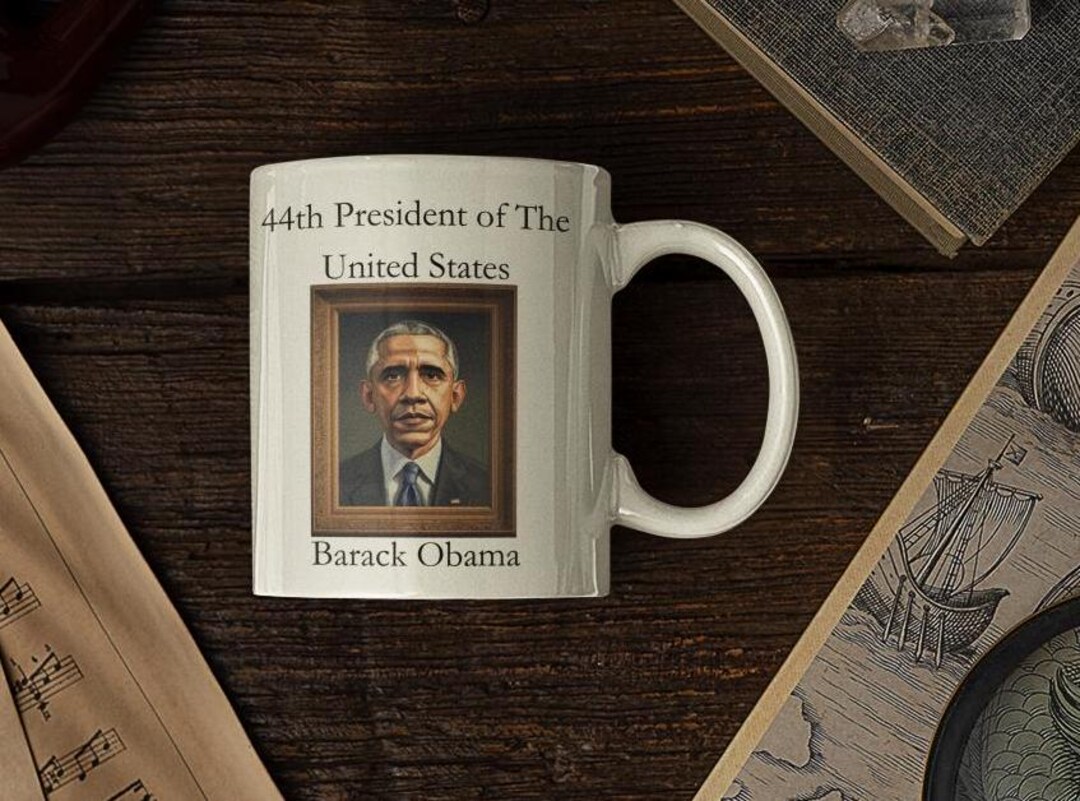 Vintage Barack Obama Portrait Mug: Patriotic Gift, Political ...