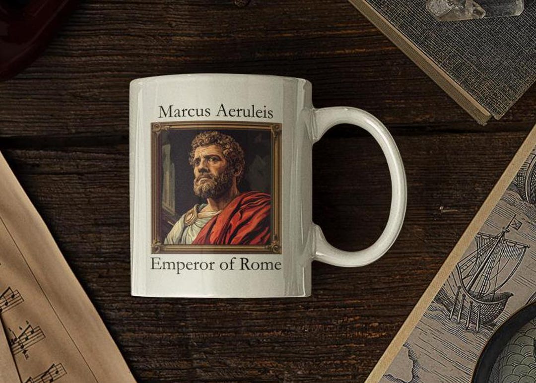 Marcus Aerulius Portrait Ceramic Mug - Ancient Rome History Buff Gift ...