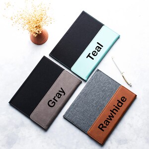 Personalized Leather Folder, Leather Flapped Portfolio, Executive ...