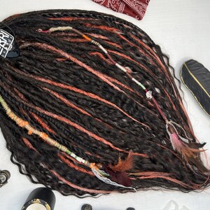Curly Dreads Dreadlocks Braids Boho Synthetic Hair Extensions Natural ...