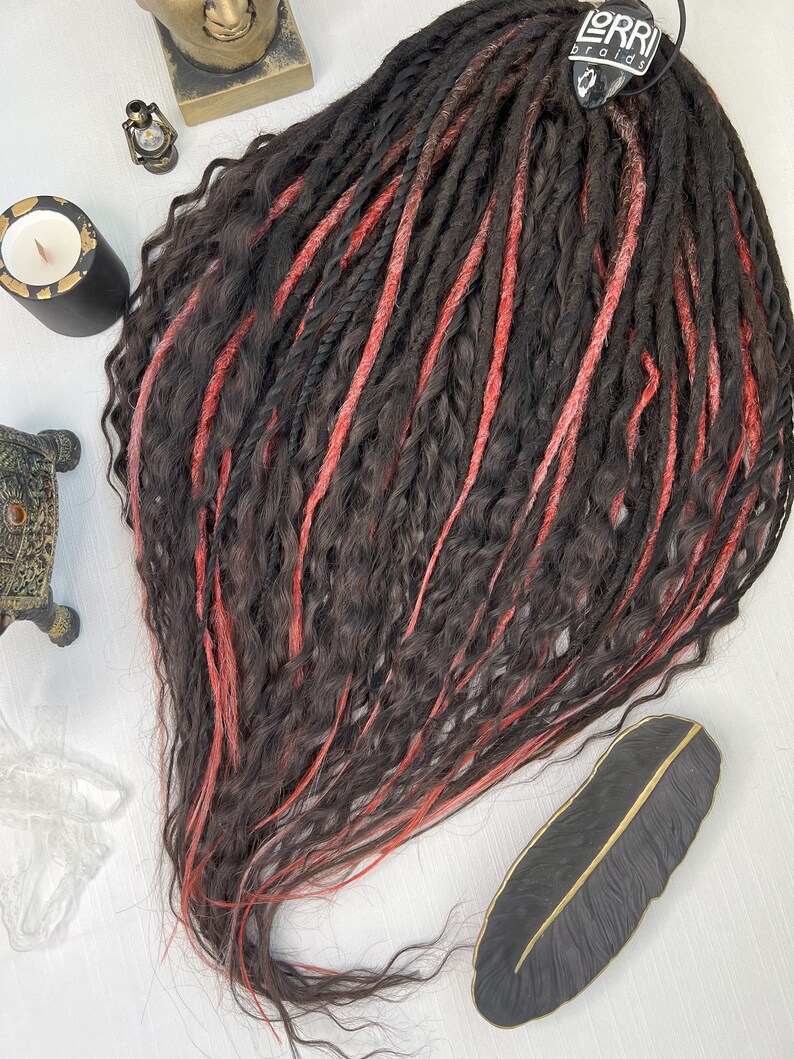 Curly Dreads Dreadlocks Braids Boho Synthetic Hair Extensions Natural ...