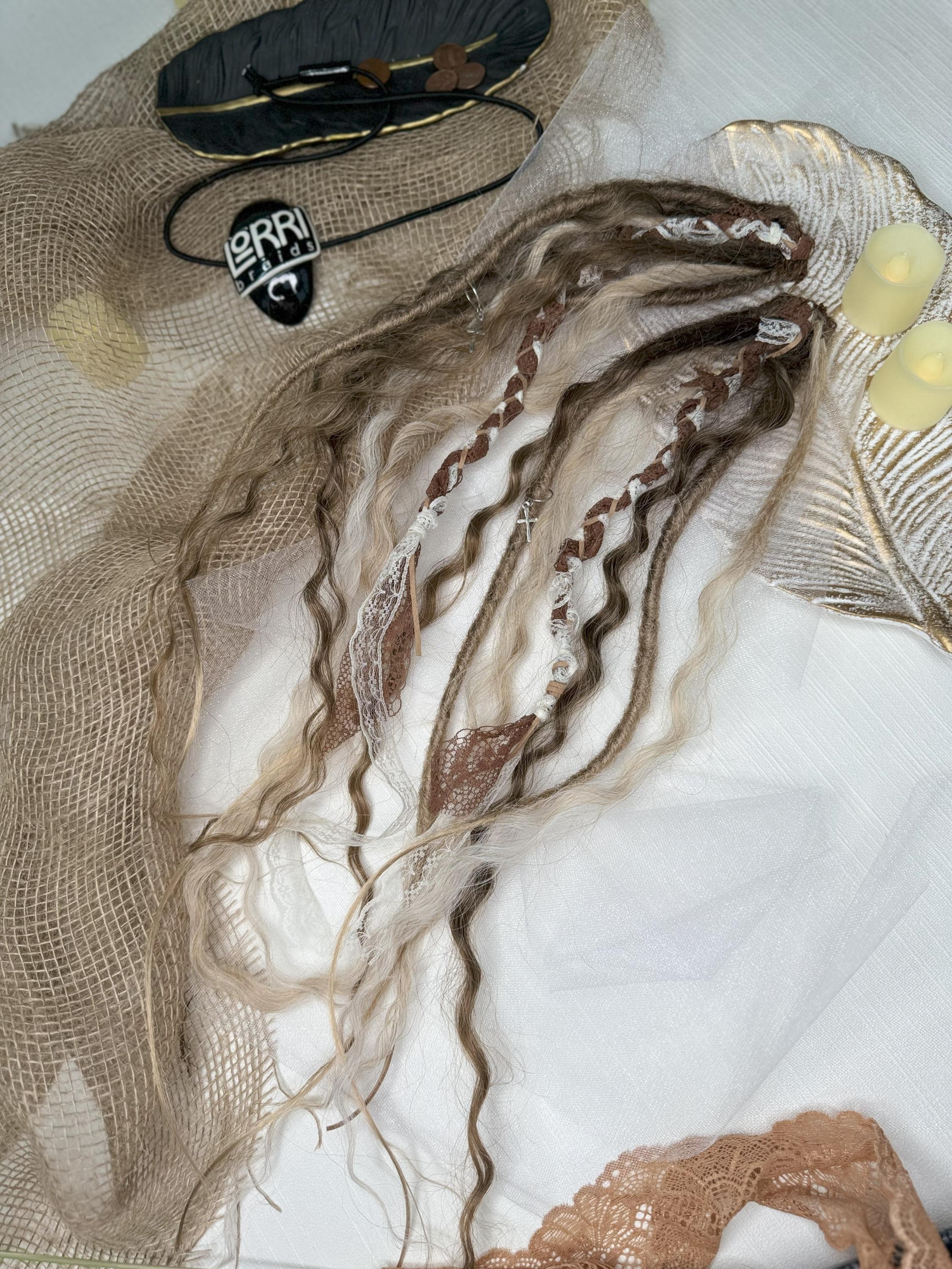 Clip in Dreadlocks Temporal and Instant Hair Extensions Perfect Gift ...