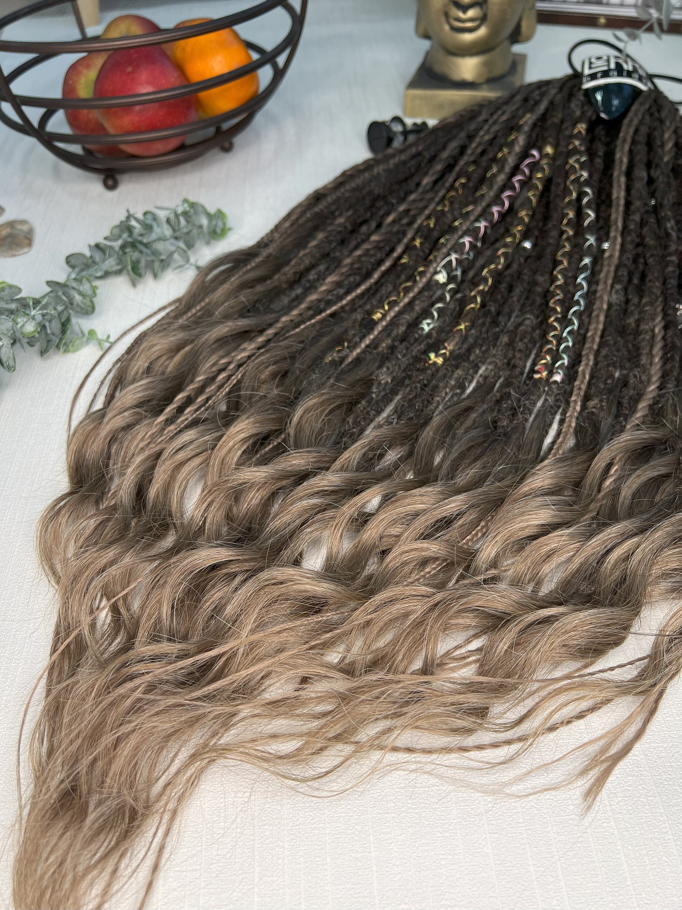 Dread Extension, Dreadlocks, Curls and Braids Set, DE / Synthetic ...