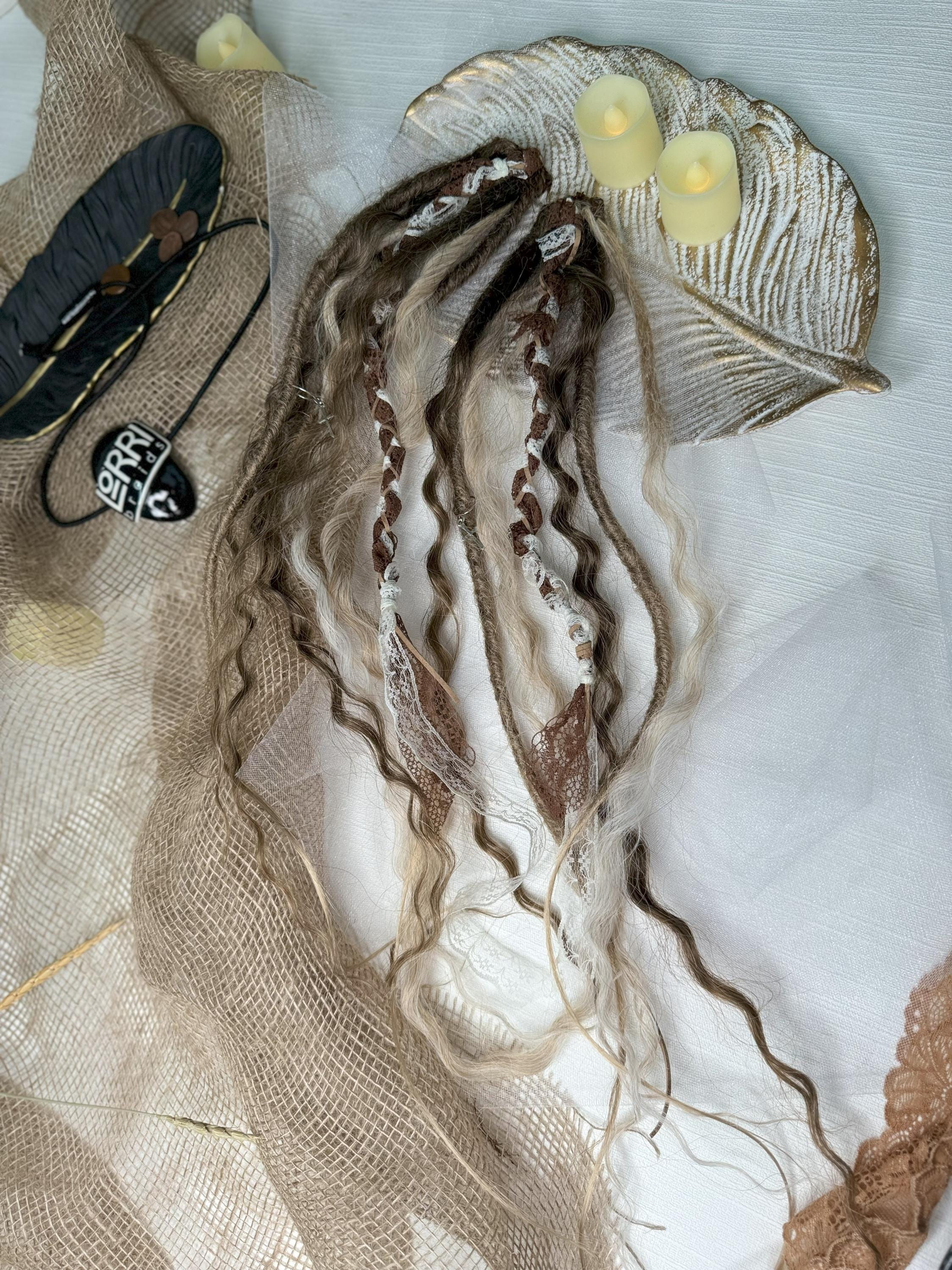 Clip in Dreadlocks Temporal and Instant Hair Extensions Perfect Gift ...