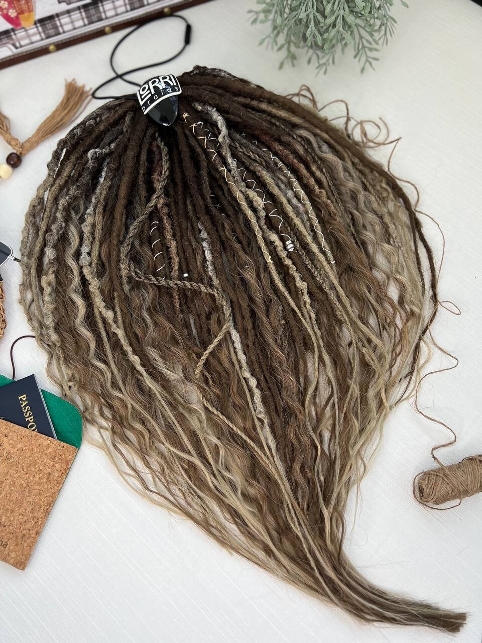 Dread Extension, Dreadlocks, Curls and Braids Set, DE / Synthetic ...