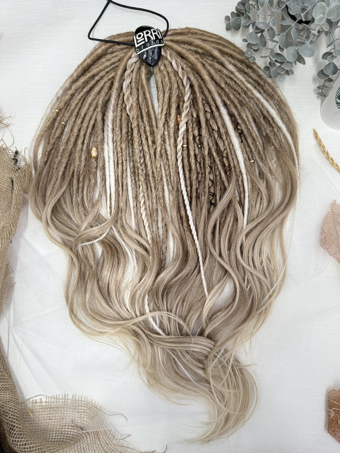 Blonde Crochet Dreadlocks, Textured Synthetic Hair Braids - Etsy