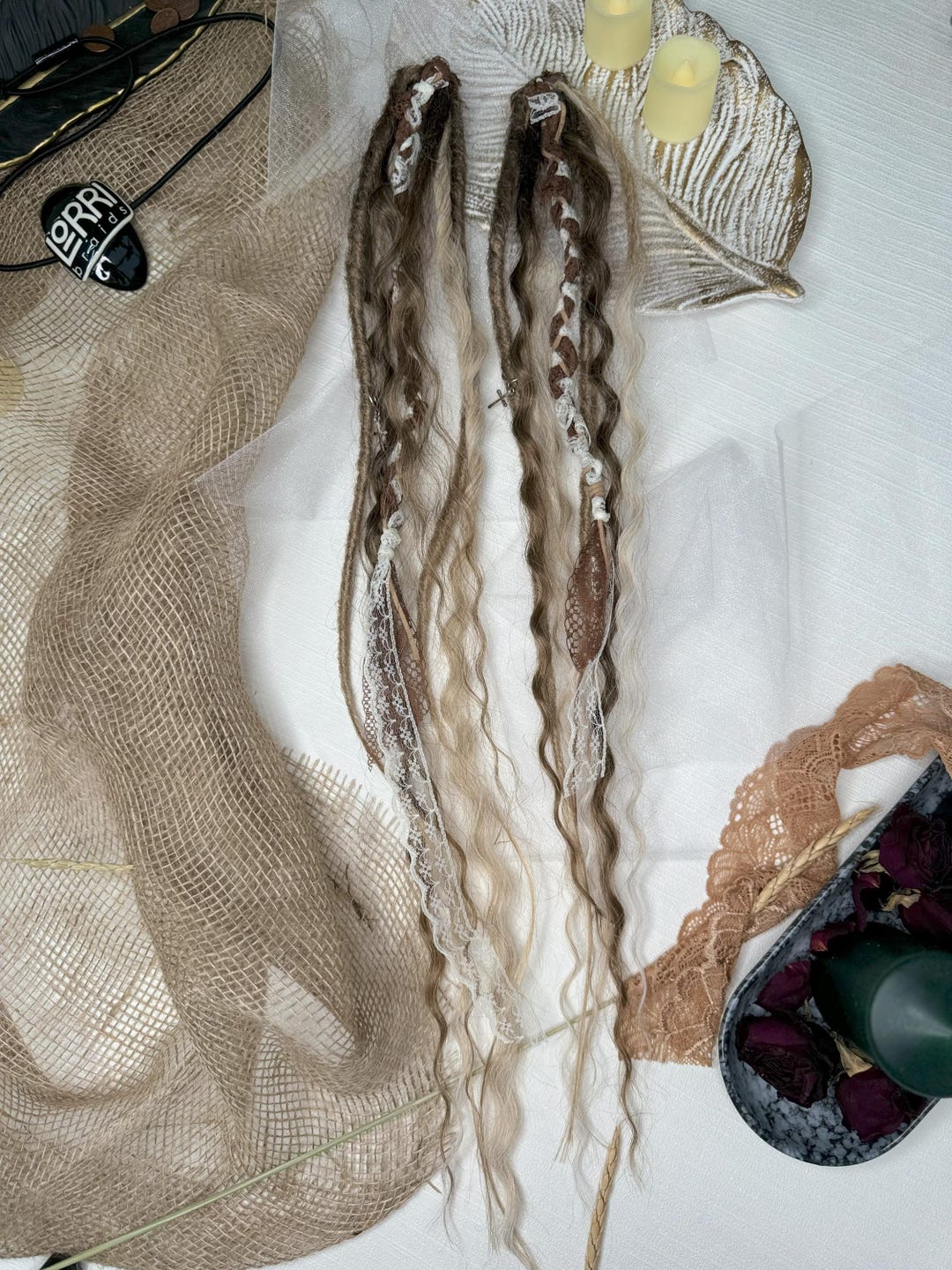 Clip in Dreadlocks Temporal and Instant Hair Extensions Perfect Gift ...