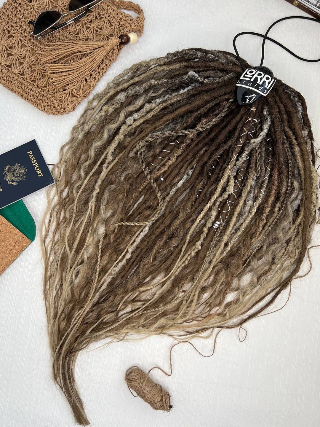 Dread Extension, Dreadlocks, Curls and Braids Set, DE / Synthetic ...