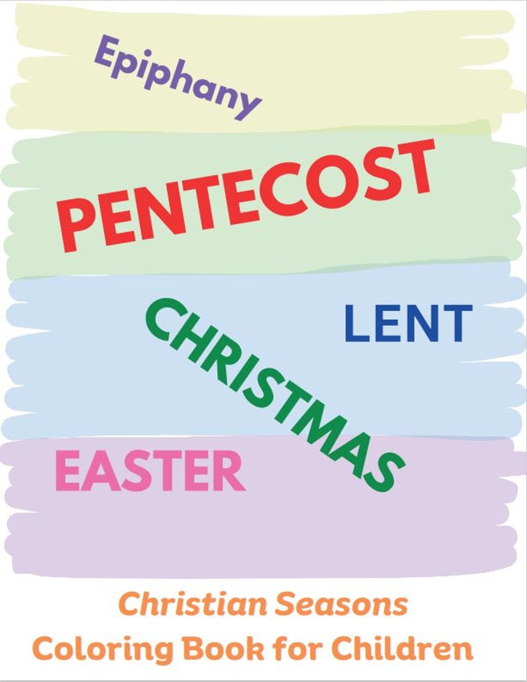 Christian Seasons Children's Coloring Book - Etsy